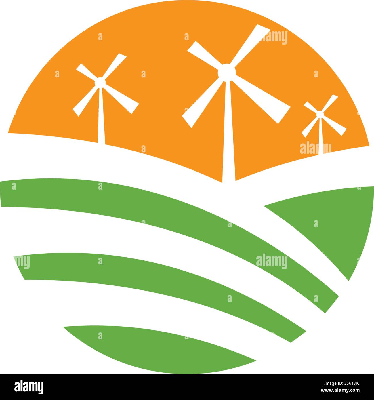 Windmill logo vector flat design template Stock Vector Image & Art - Alamy