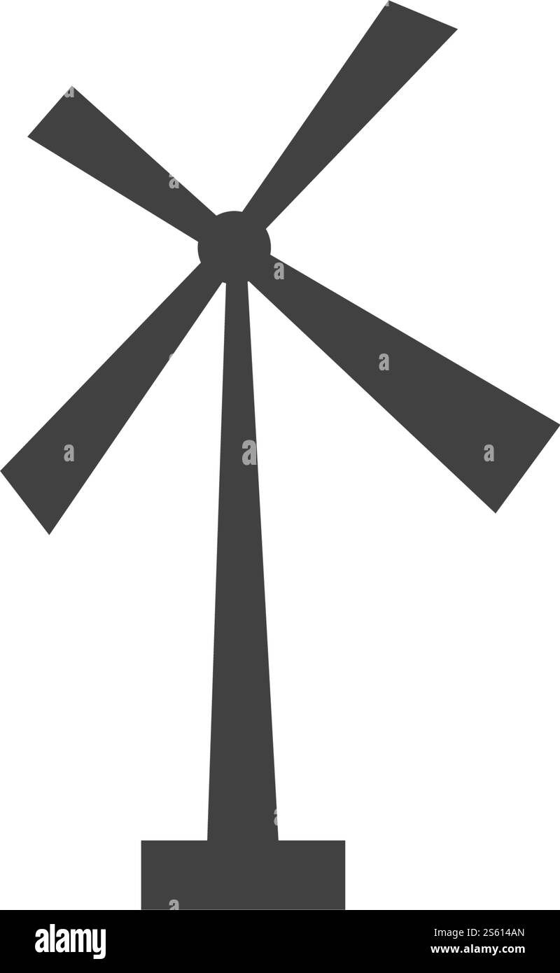 Windmill logo vector flat design template Stock Vector Image & Art - Alamy