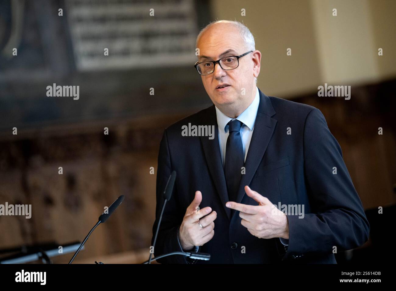Bremen, Germany. 15th Jan, 2025. Andreas Bovenschulte (SPD), Mayor of ...