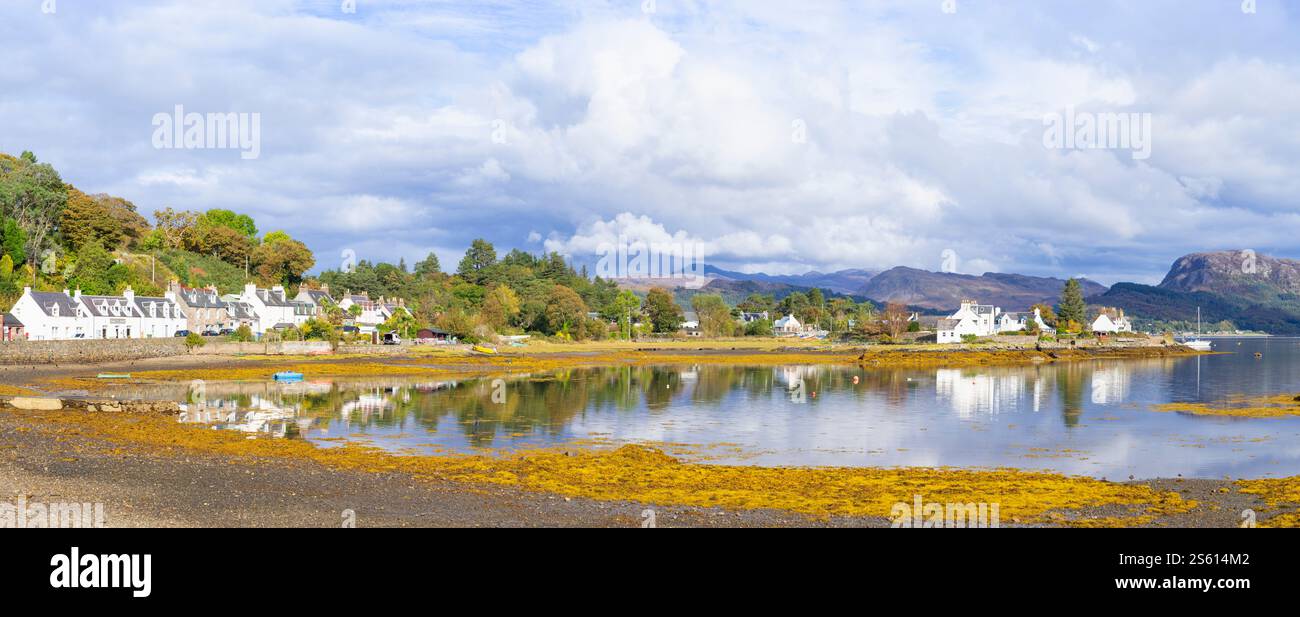 Plockton village in the Lochalsh area of Ross and Cromarty Wester Ross ...