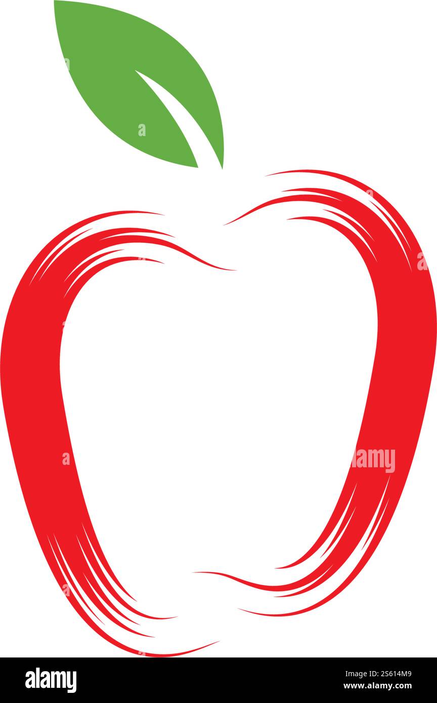 Fresh Apple logo vector illustration Stock Vector Image & Art - Alamy