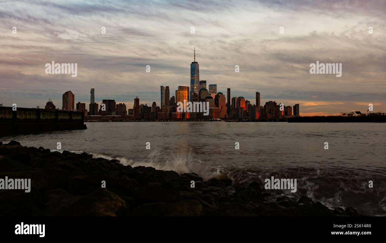 One World Trade Center. WTC memorial. Lower Manhattan view. View from ...
