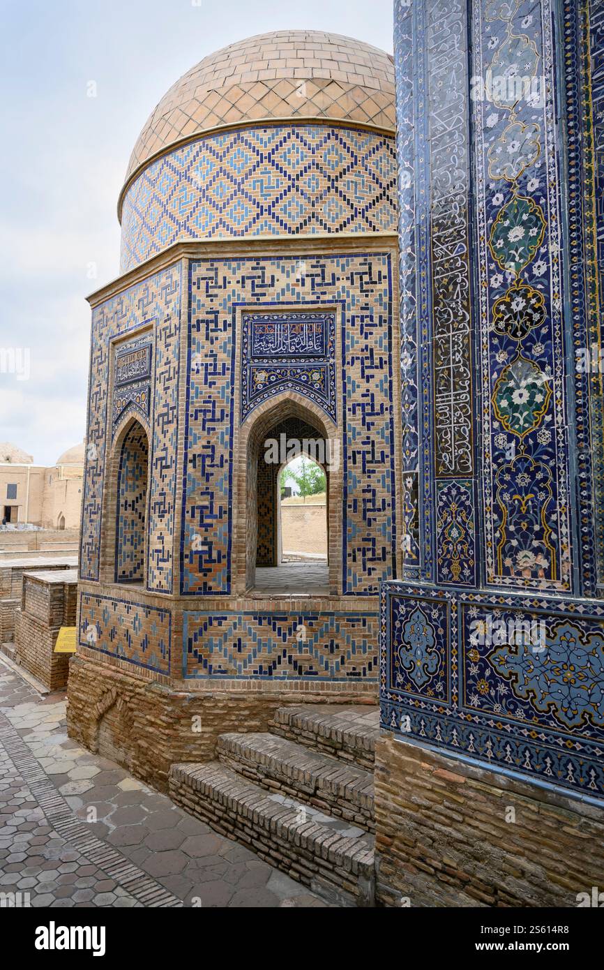Octagonal mausoleum of the 14th century Sakkiz with open sides, ancient ...