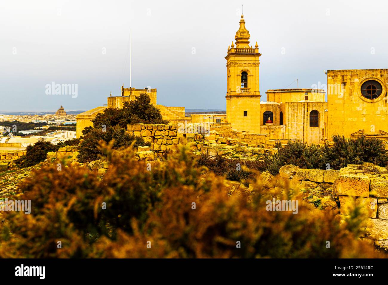 the famous citadel of victoria on gozo island Stock Photo - Alamy