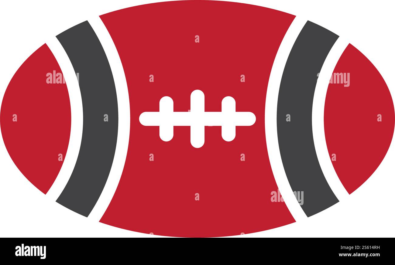 Rugby ball logo icon vector template Stock Vector Image & Art - Alamy