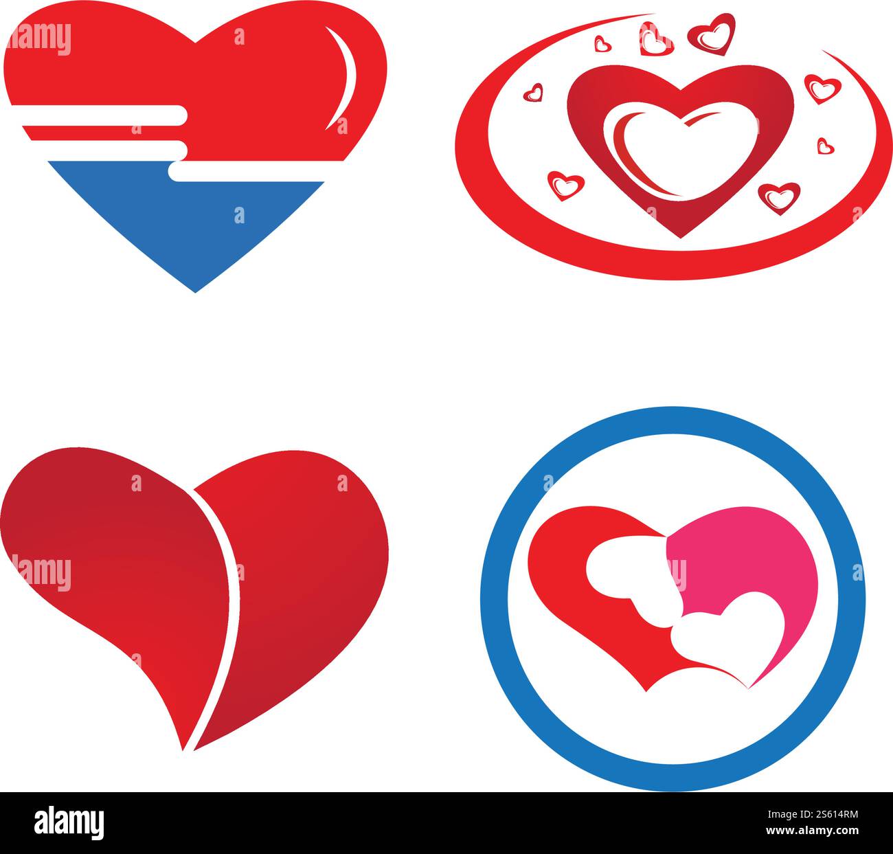Heart Logo Template vector illustration Stock Vector Image & Art - Alamy