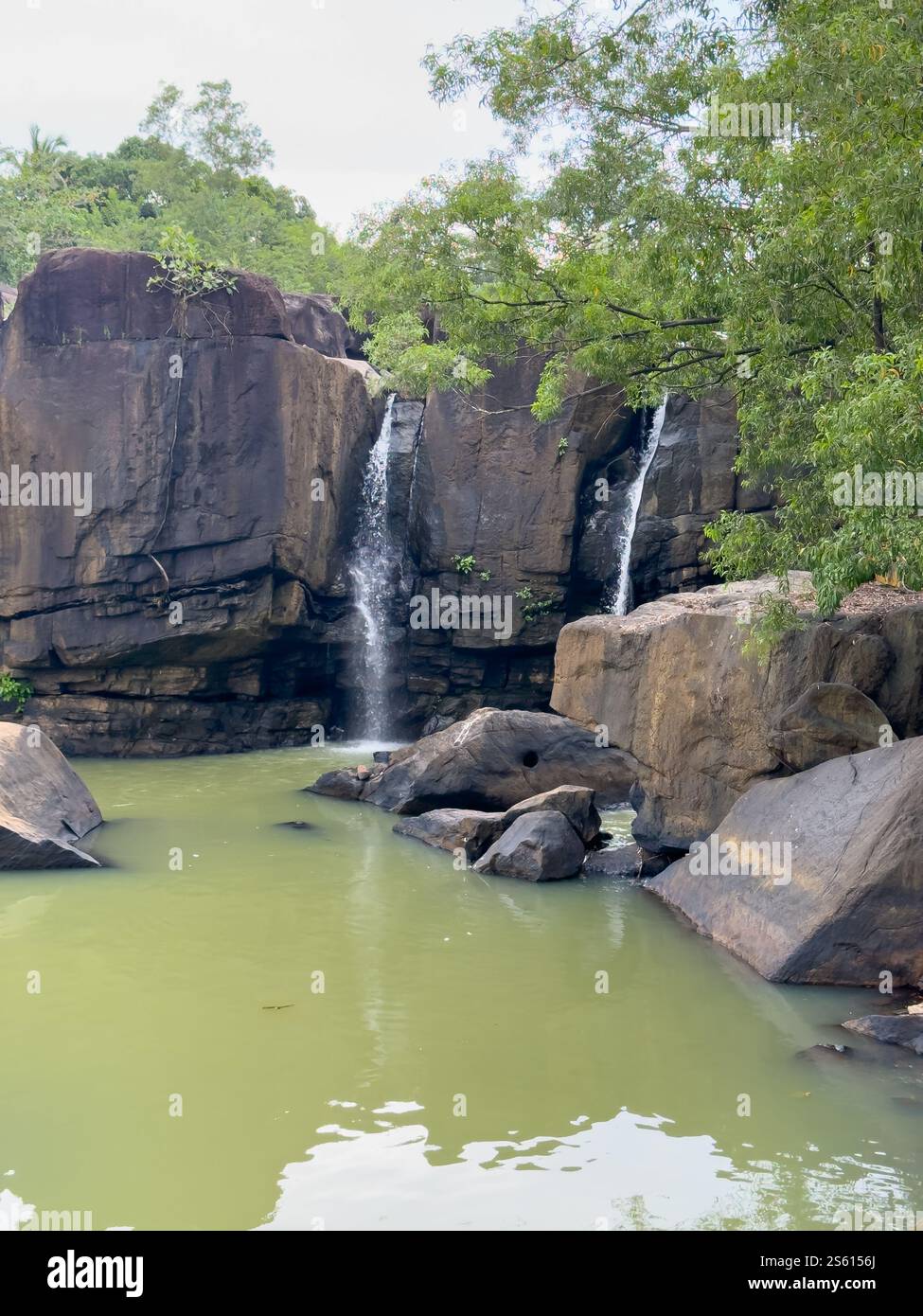 Scenic view of Thirparappu Waterfalls which is located near ...