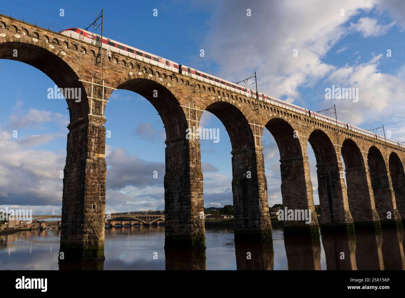 Royal Border Bridge, Berwick-upon-Tweed, north eastern railway link ...