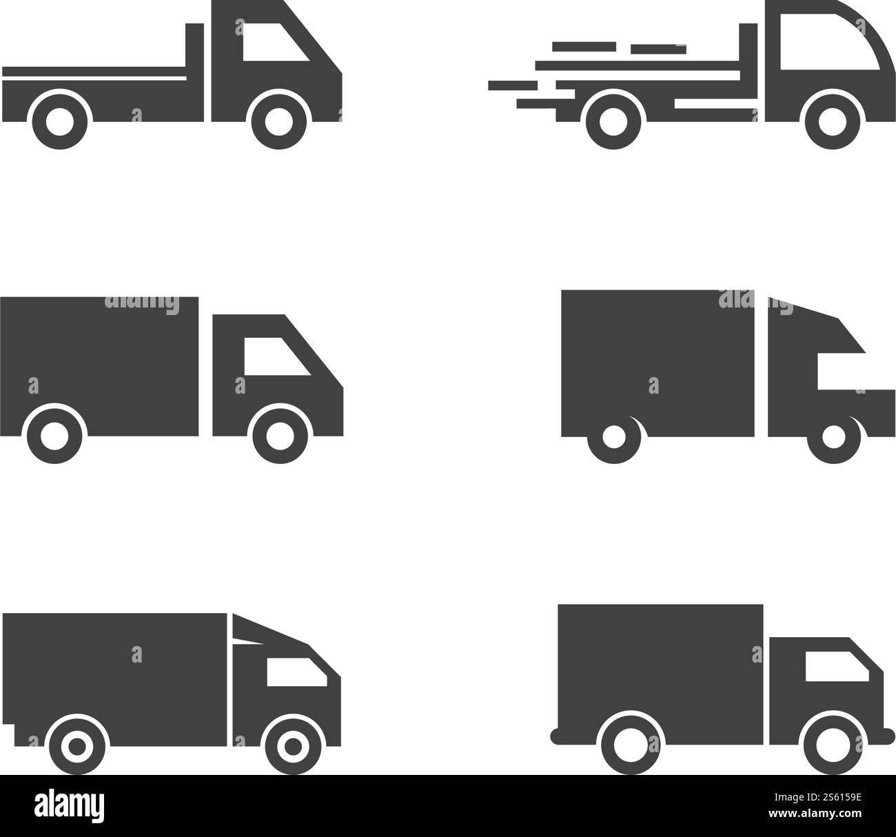 Truck icon set ilustration vector template Stock Vector Image & Art - Alamy