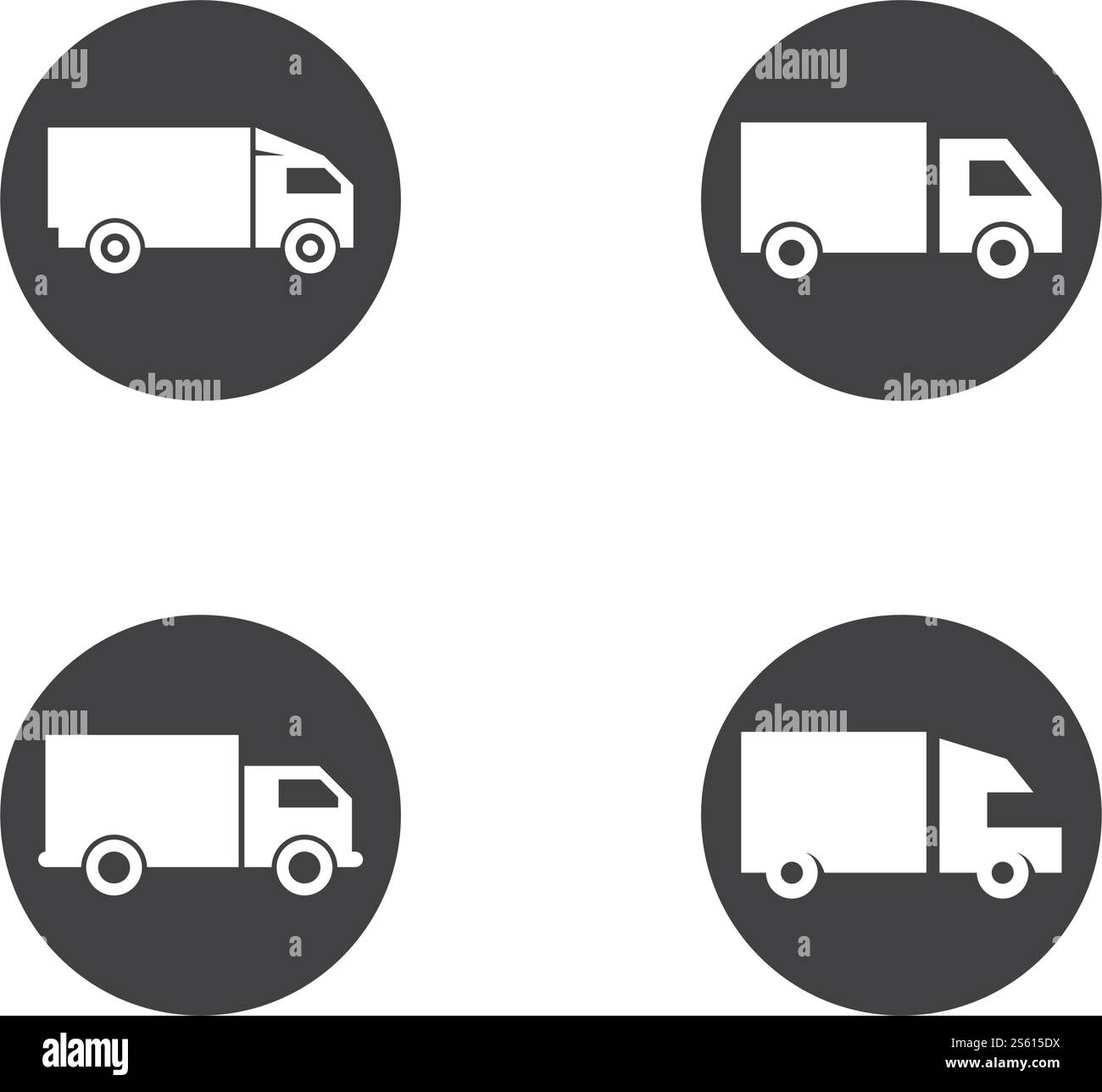 Truck icon set ilustration vector template Stock Vector Image & Art - Alamy