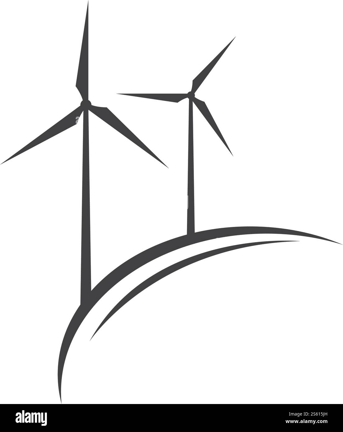 Windmill logo vector flat design template Stock Vector Image & Art - Alamy