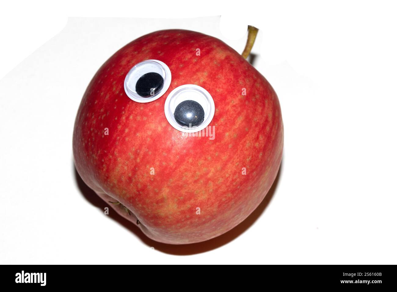 Pink Lady Apple Fruit Background Funny Wiggle Google Eyes on Fabric ...