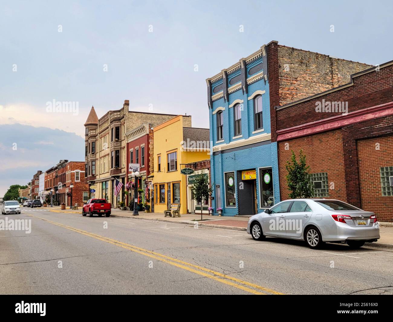 Historic downtown, Menominee, Michigan Stock Photo - Alamy