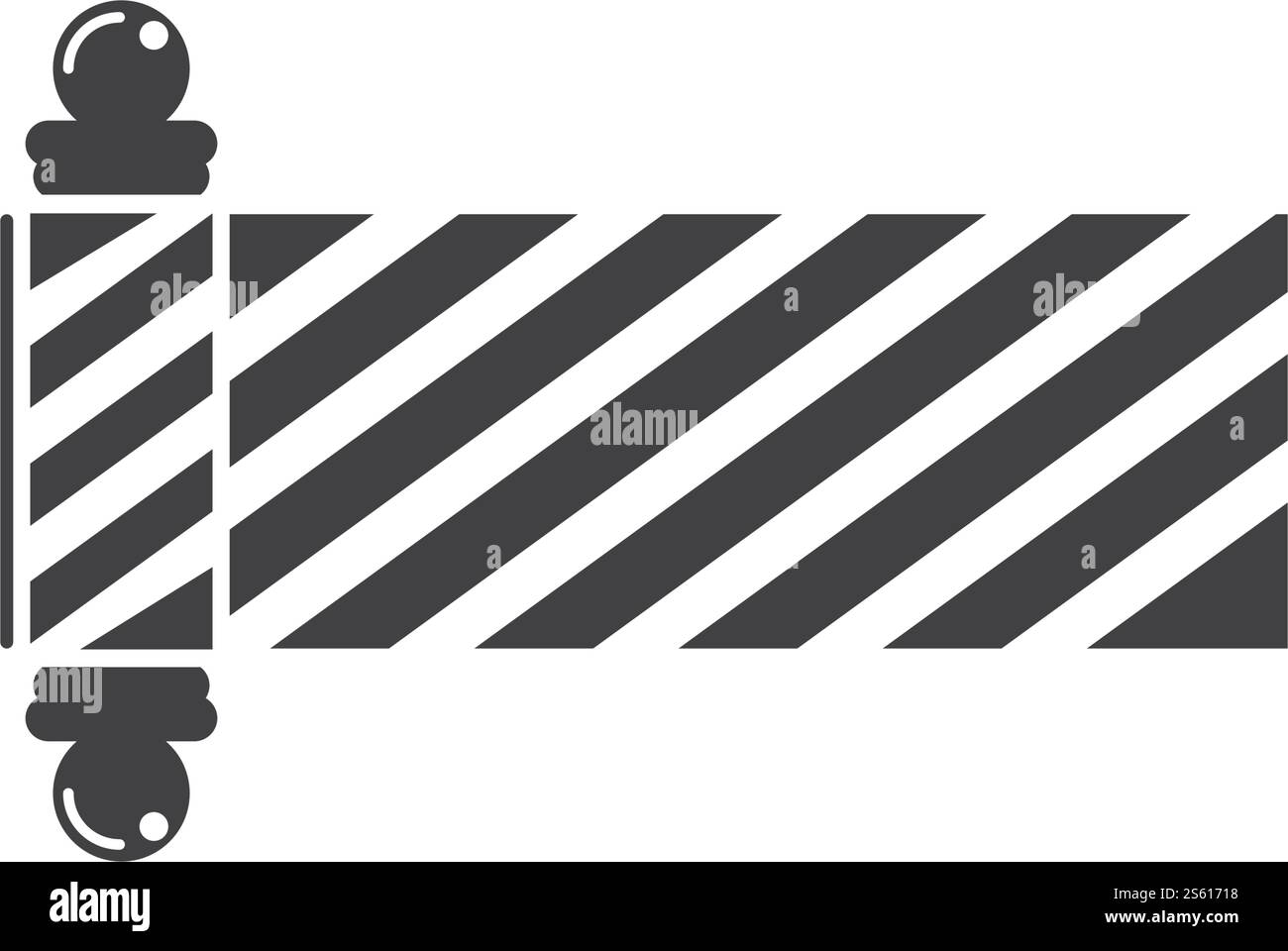 Barber pole logo ilustration vector template Stock Vector Image & Art ...