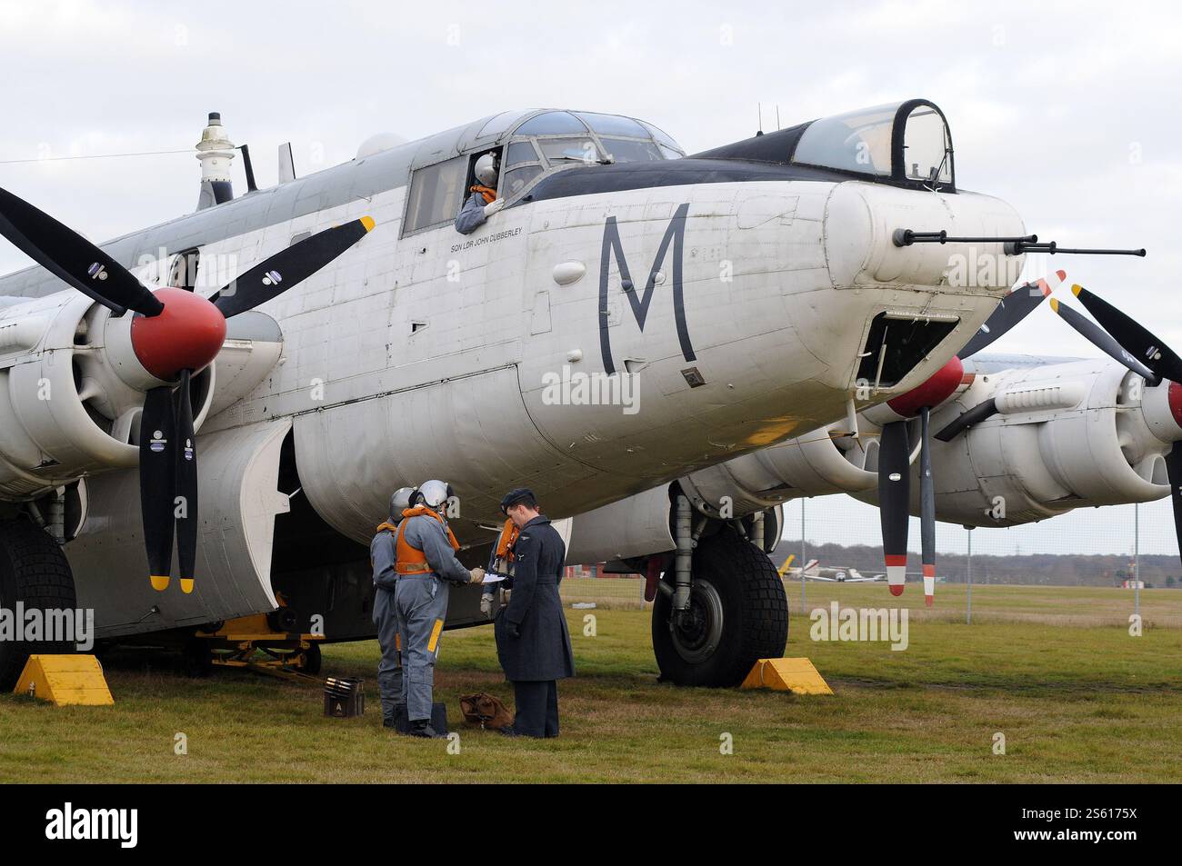 Avro Shackleton "WR963" at Coventry Airport Stock Photo - Alamy