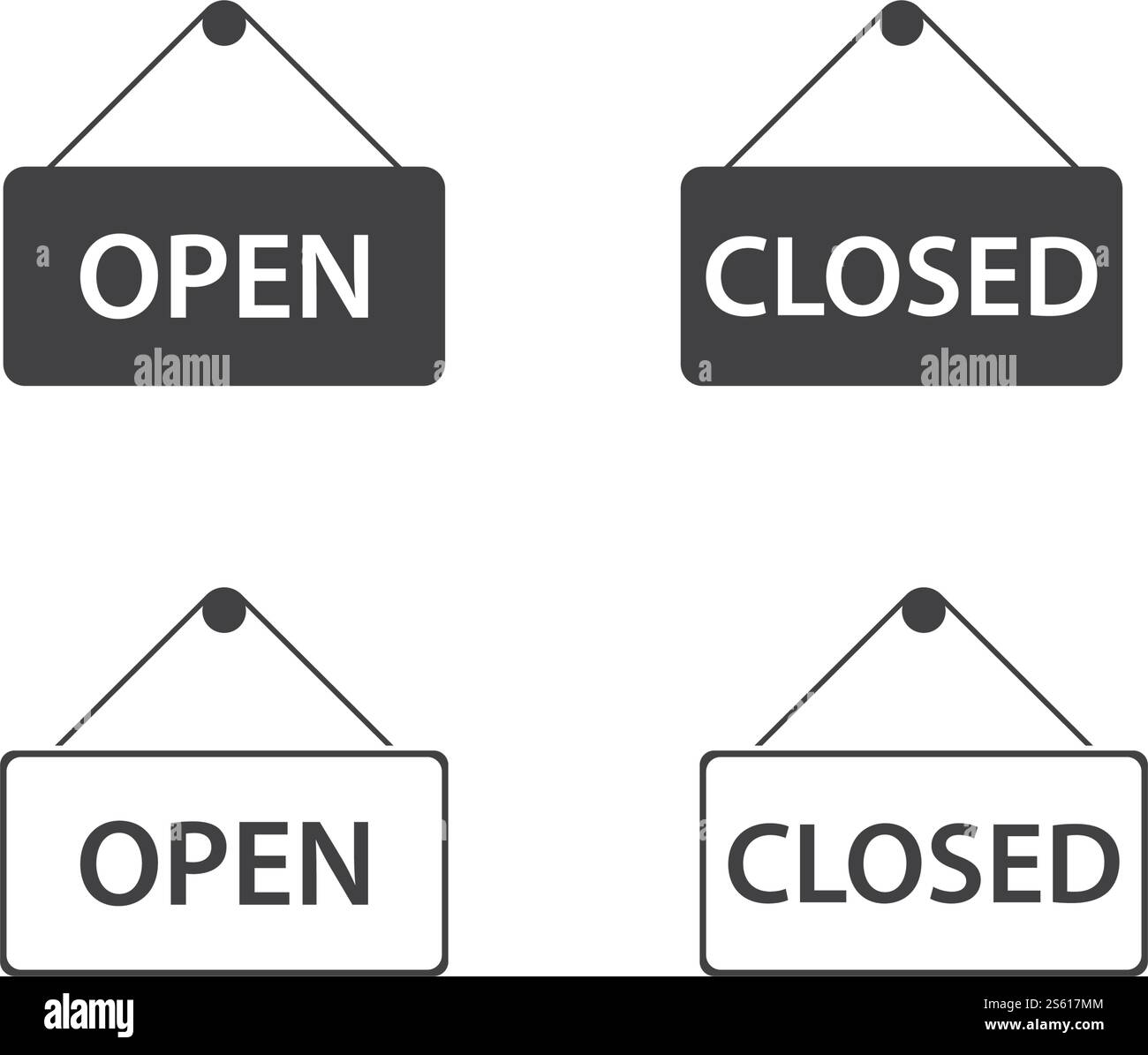 Open and close icon vector Stock Vector Image & Art - Alamy