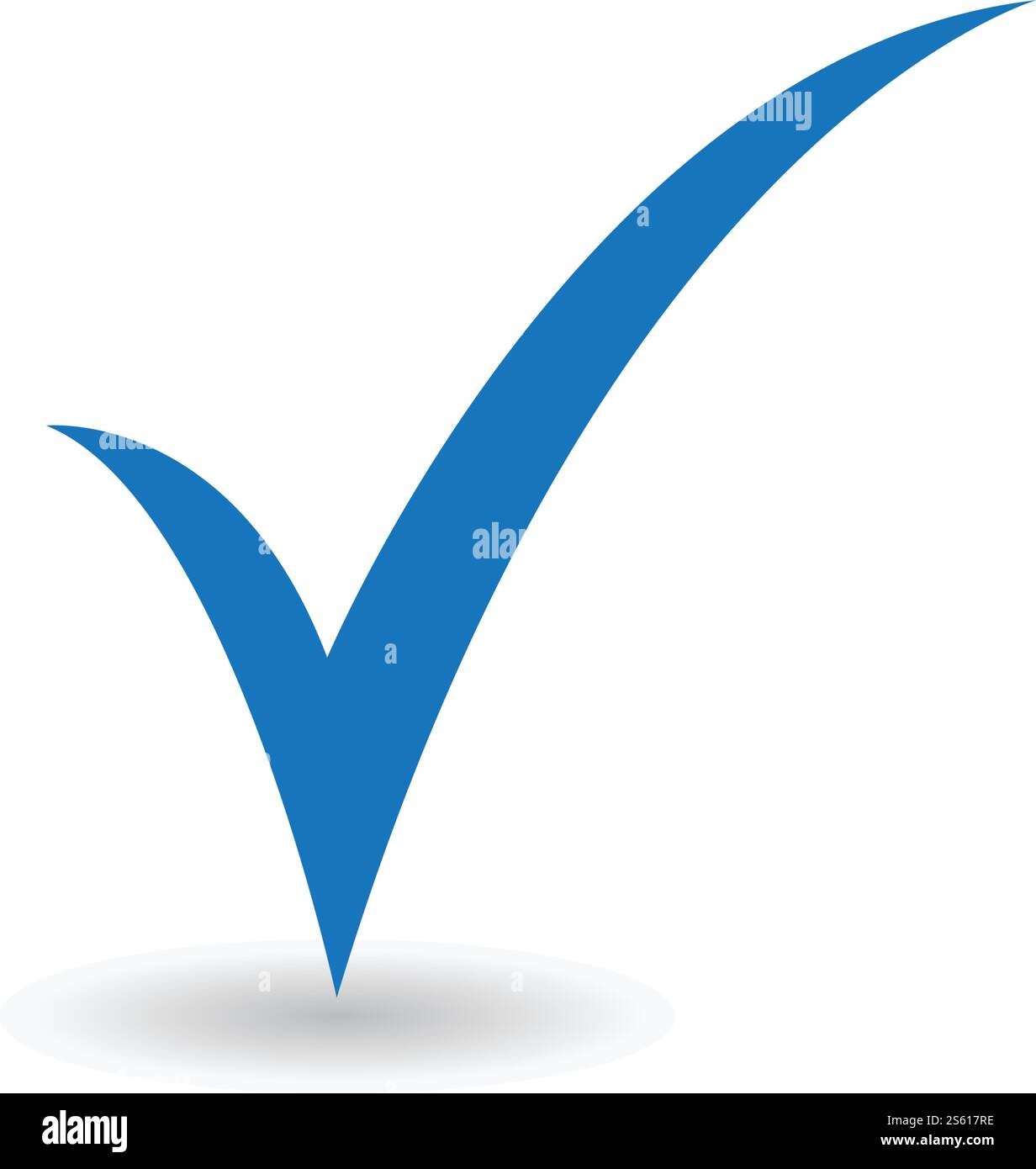 Check mark V Letter Logo Template Stock Vector Image & Art - Alamy