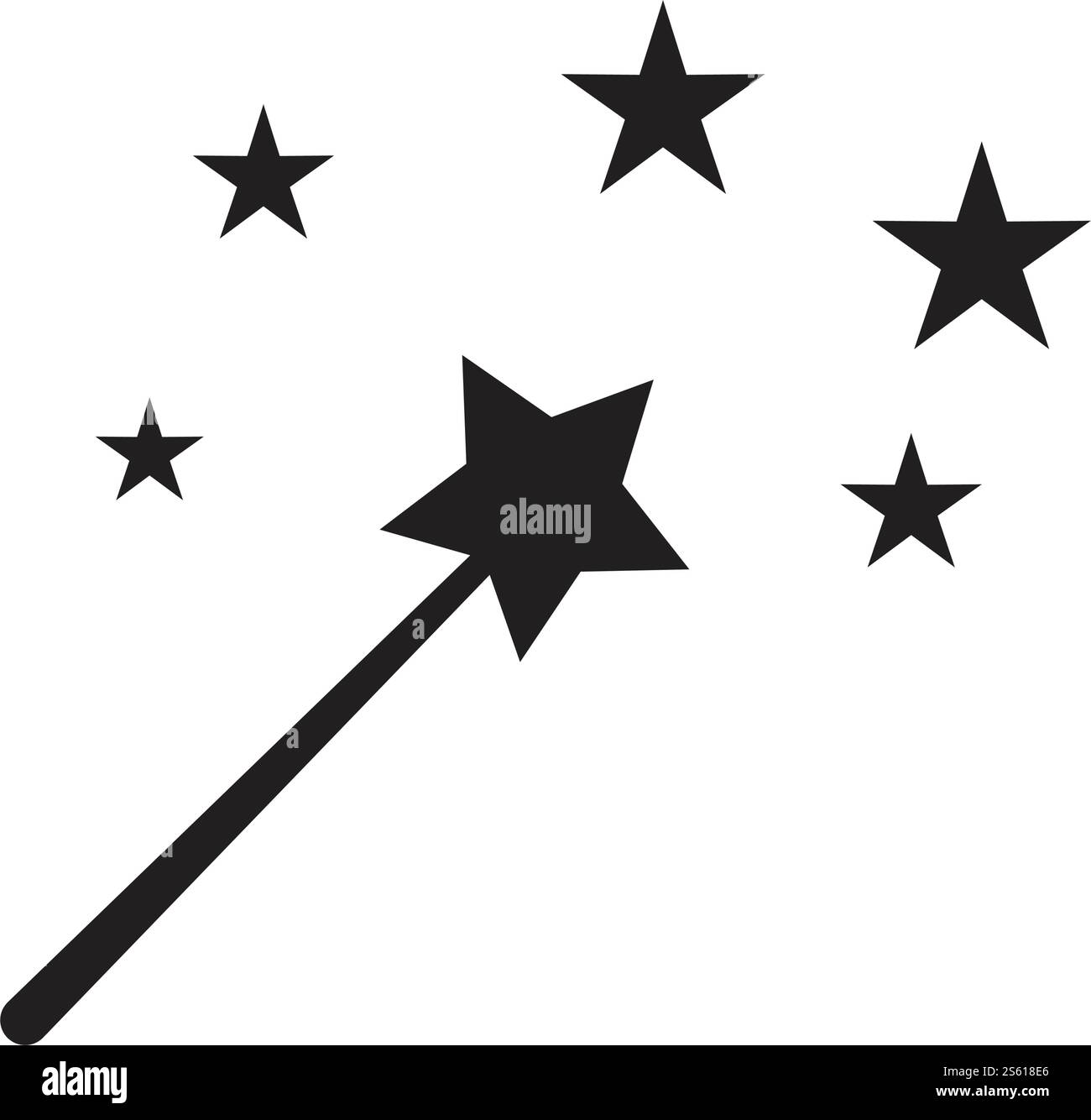 magic stick logo vector template Stock Vector Image & Art - Alamy