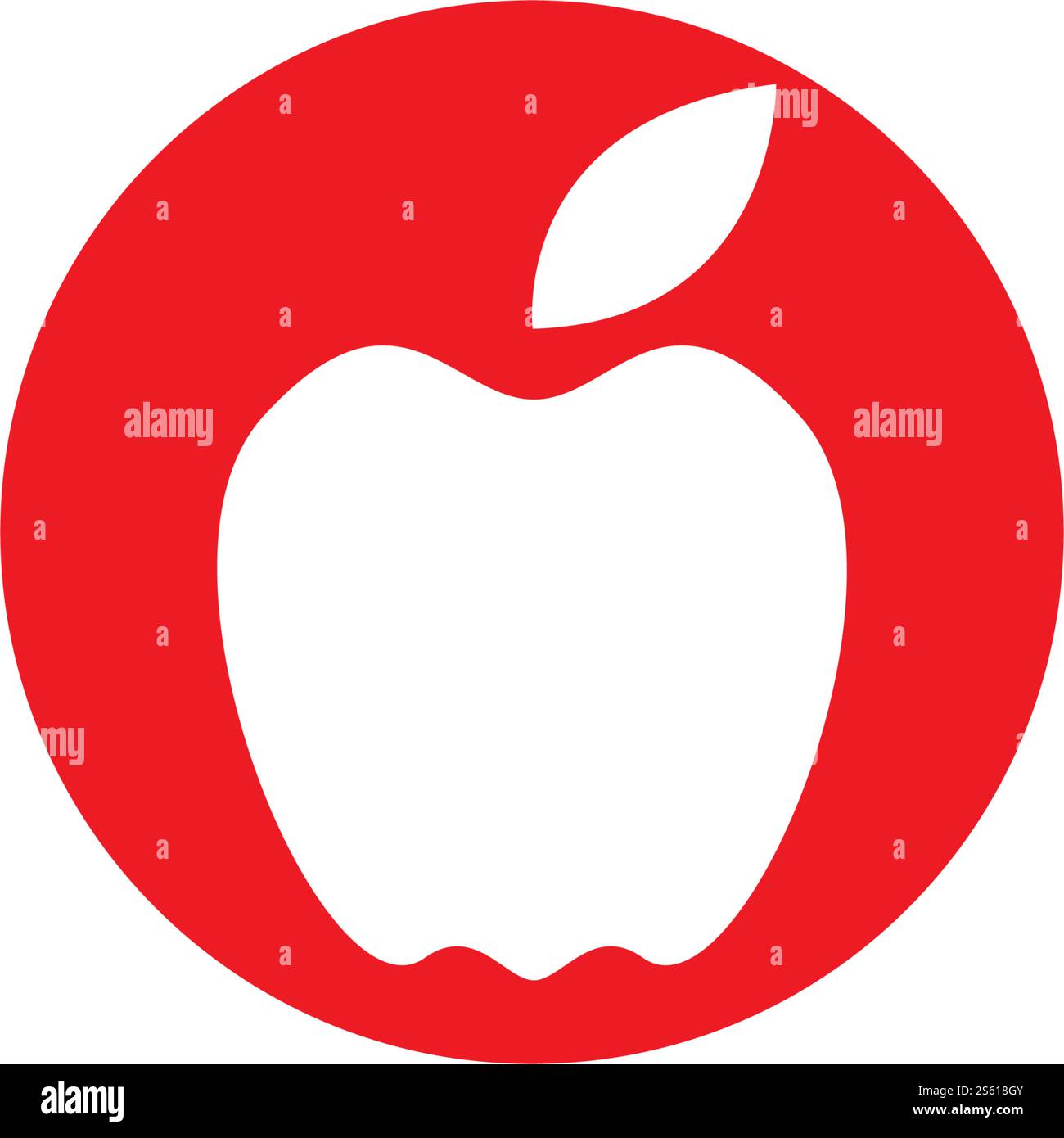 Healthy Red Apple logo vector illustration Stock Vector Image & Art - Alamy