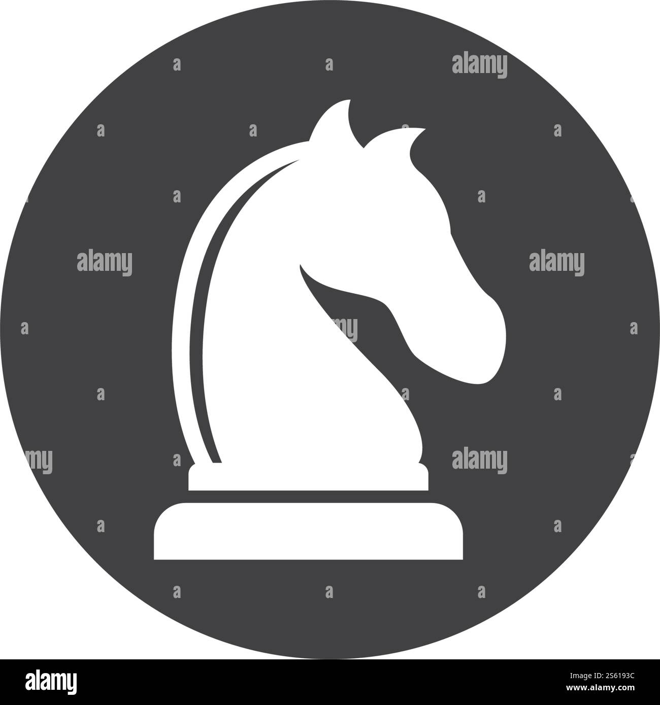 Chess knight logo icon hi-res stock photography and images - Alamy