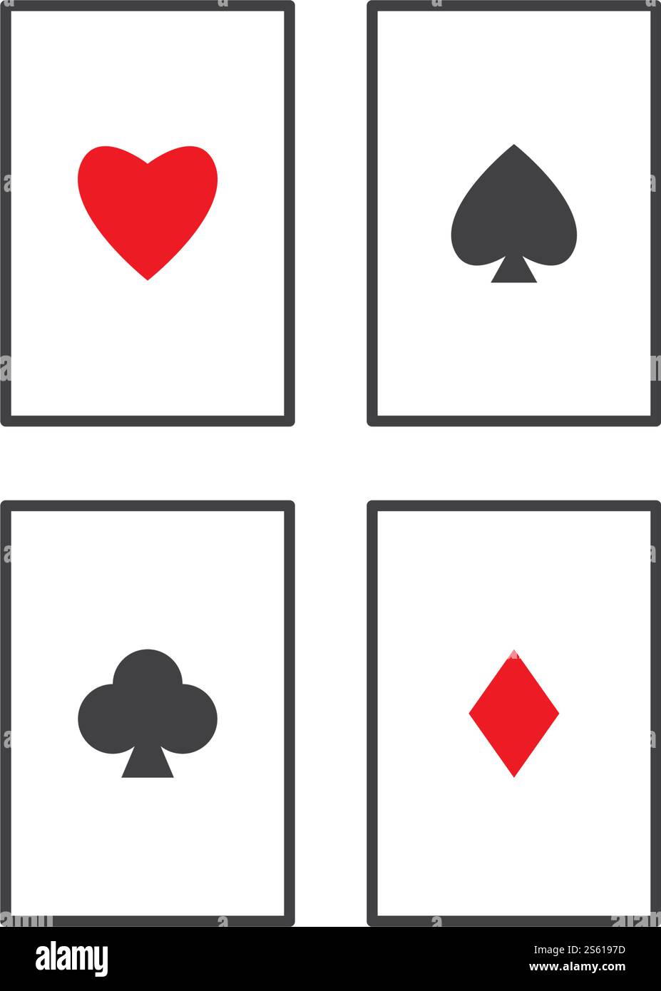 Playing card icon vector ilustration template Stock Vector Image & Art ...