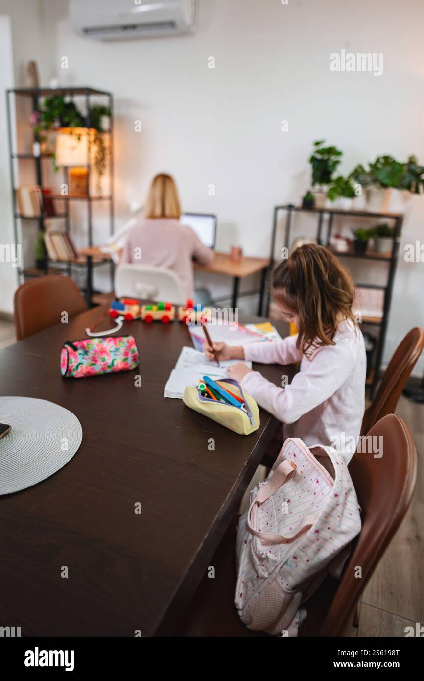Creating a productive home learning environment during a sunny day ...