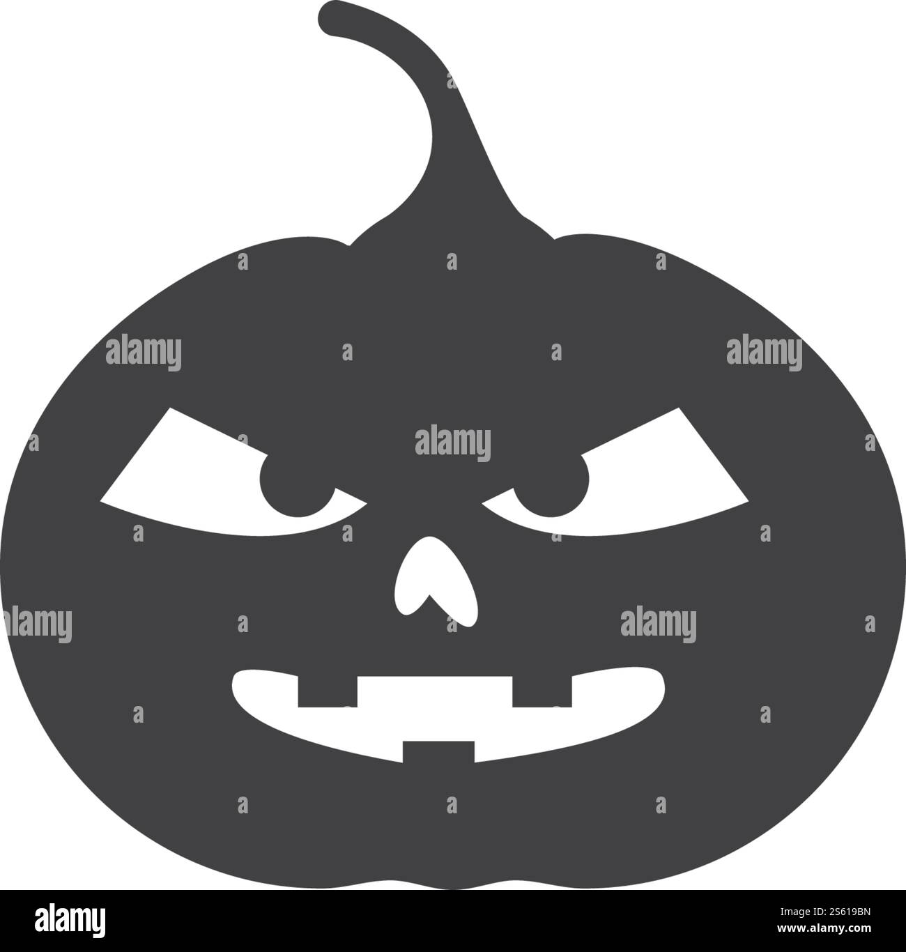 Happy jack lantern pumpkin Black and White Stock Photos & Images - Alamy