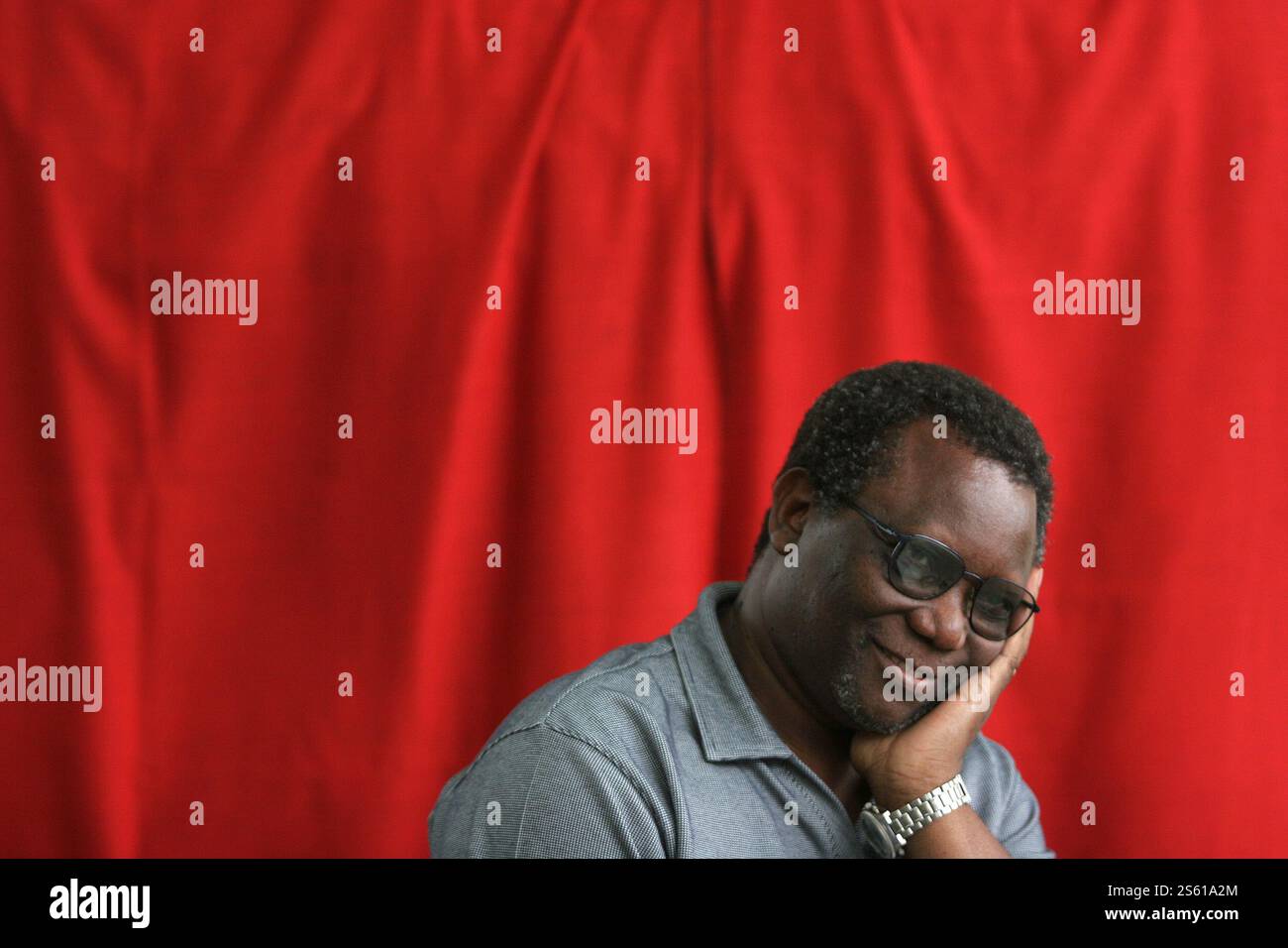 Celebrated Malawayian poet Jack Mapanje is pictured at the Edinburgh ...