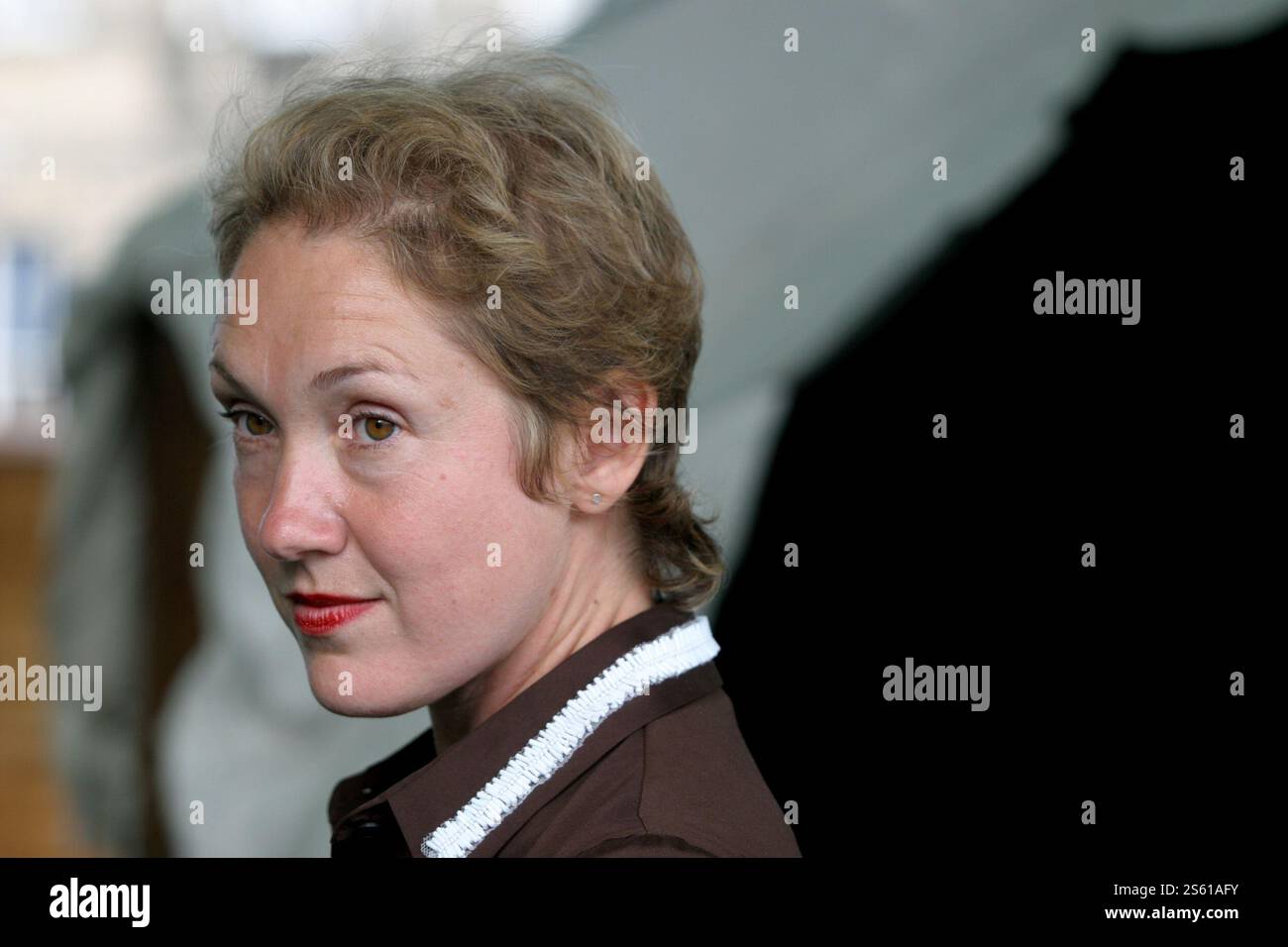 English author Justine Picardie is pictured at the Edinburgh ...