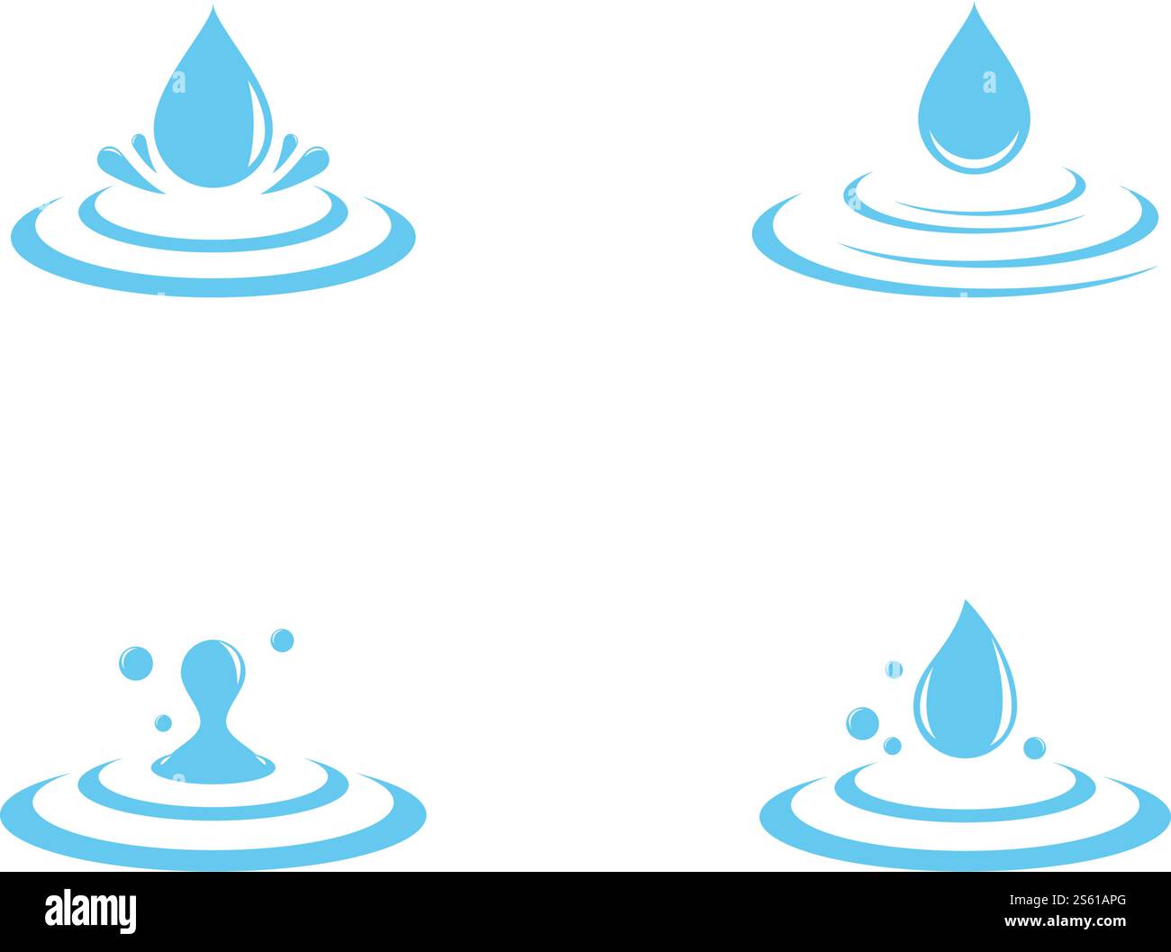 water drop Logo Template vector illustration Stock Vector Image & Art ...