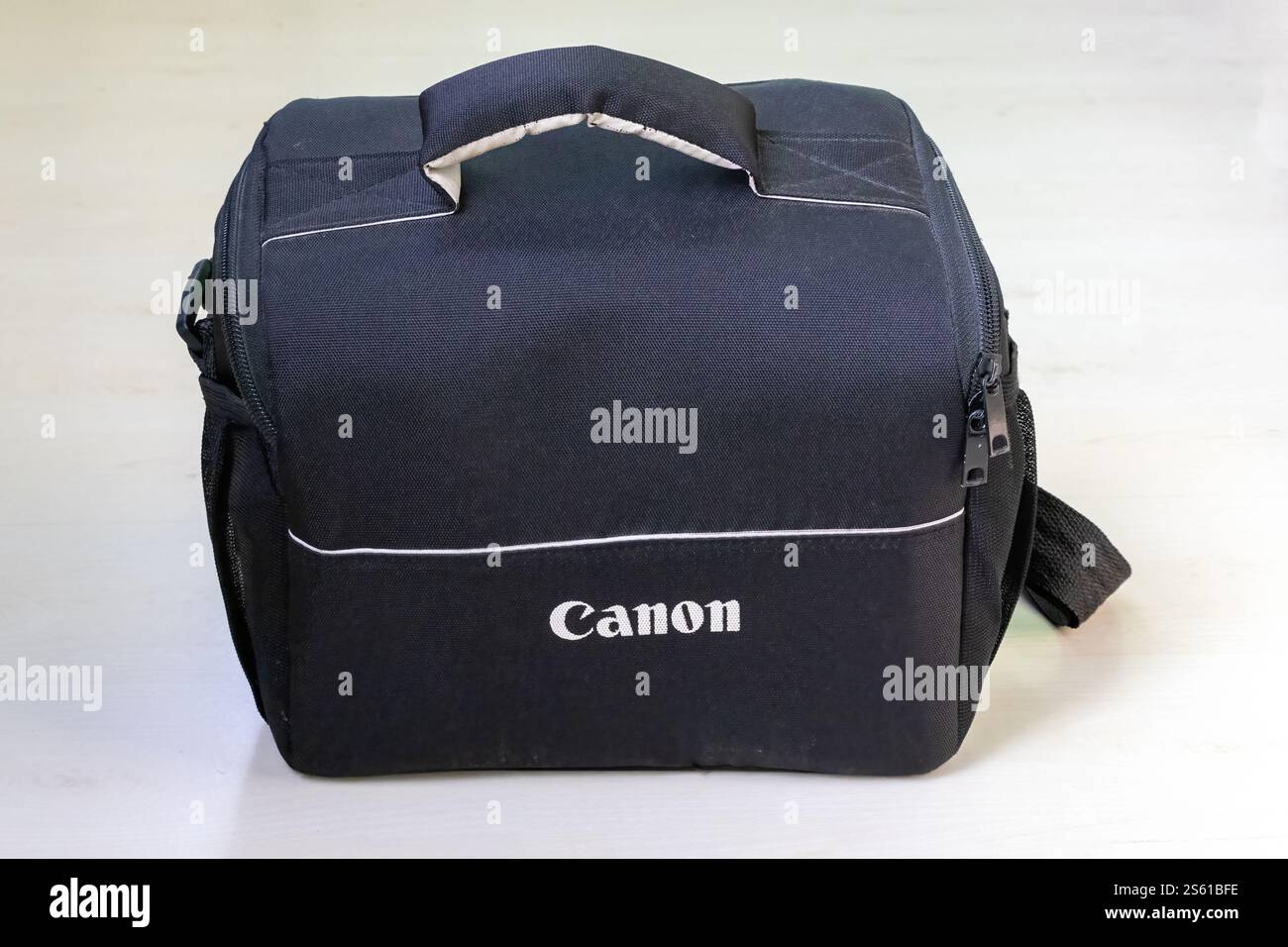 Canon camera bag on a white background Stock Photo - Alamy