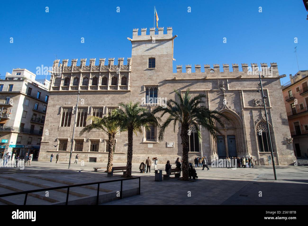 Valencia, Spain, January 15, 2025. The Silk Exchange of Valencia dates ...