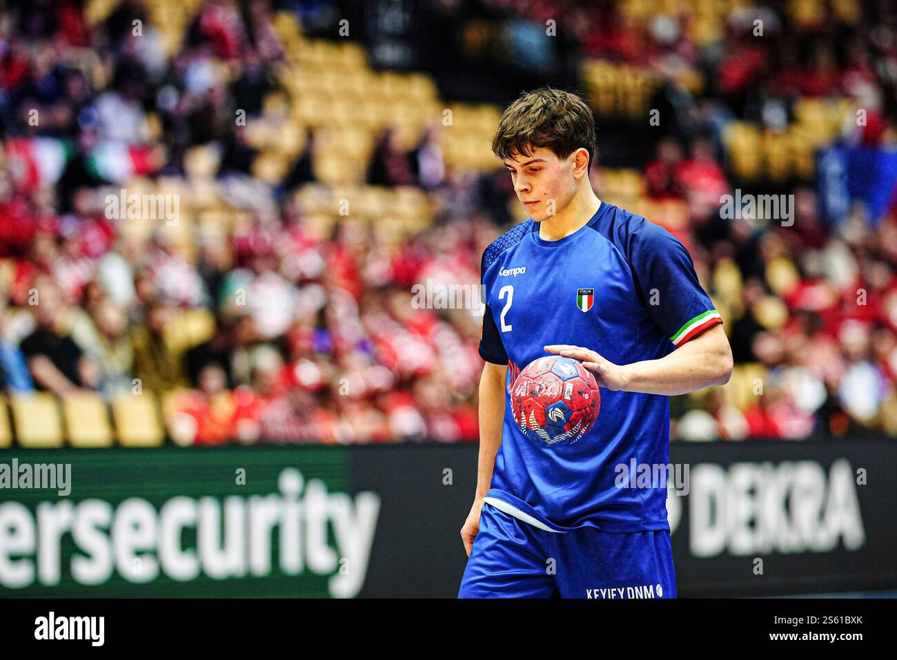 Denmark, 14/01/2025, Leo Prantner (Italien, #02) DEN, Italien vs. Tunesien, Handball, IHF ...