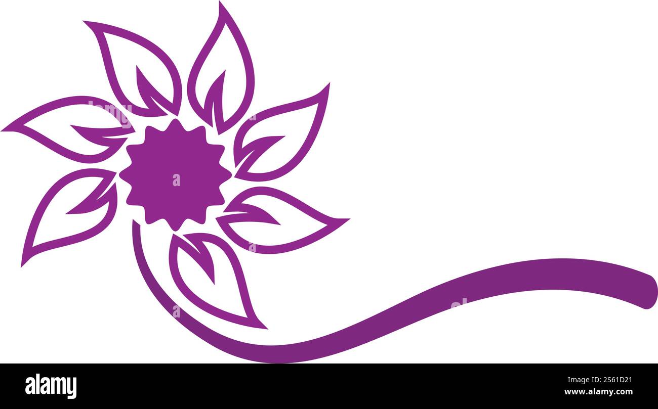 Plumeria flower logo template vector Stock Vector Image & Art - Alamy