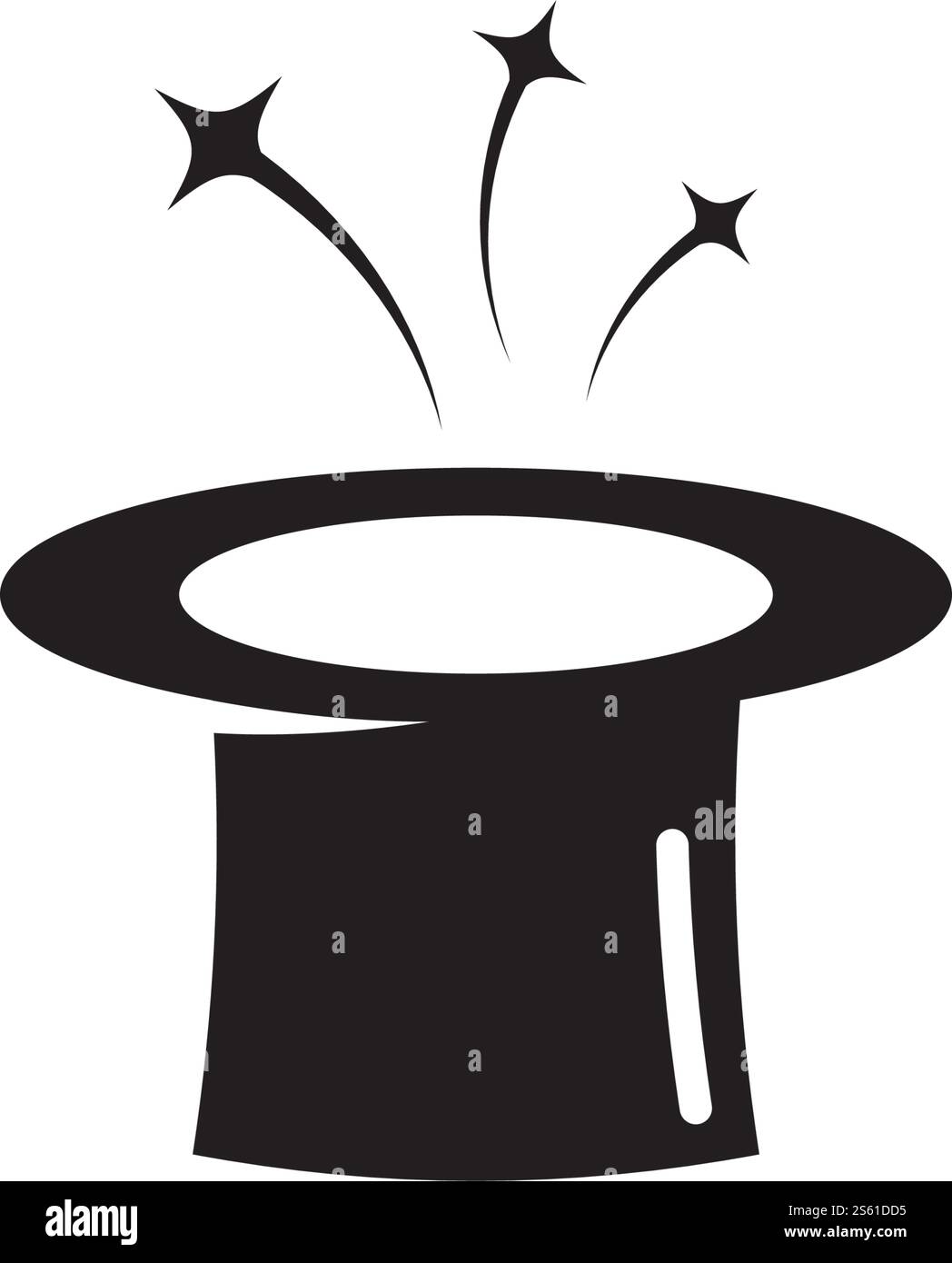 Blue magic hat wand icon Stock Vector Images - Alamy