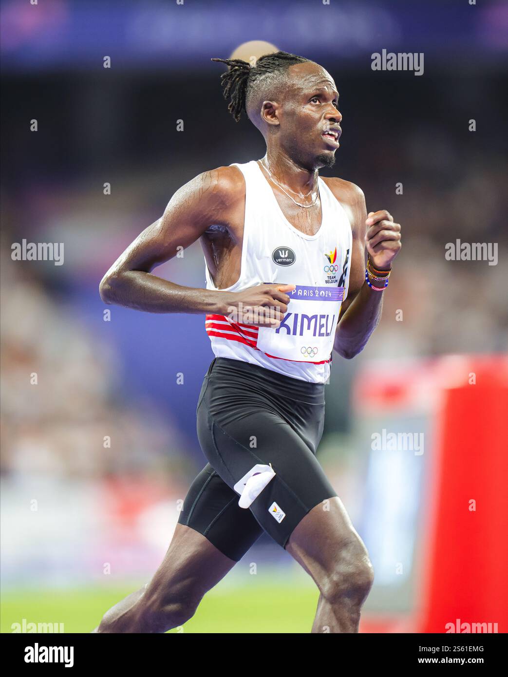 Isaac Kimeli participating in the 10.000 meters at the Paris 2024 ...