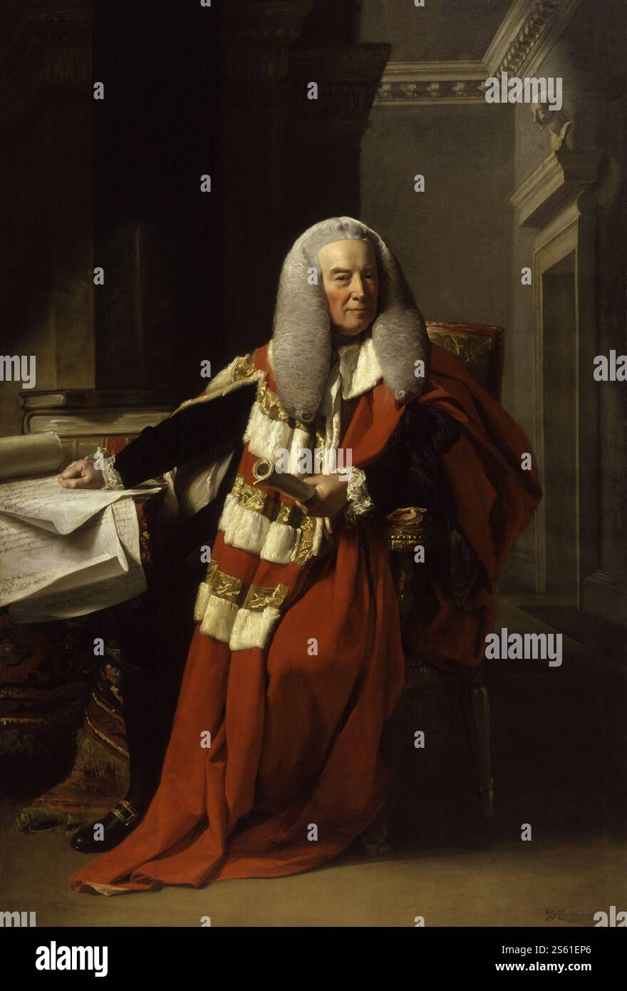 Portrait of William Murray, 1st Earl of Mansfield (1705-1793) in his ...
