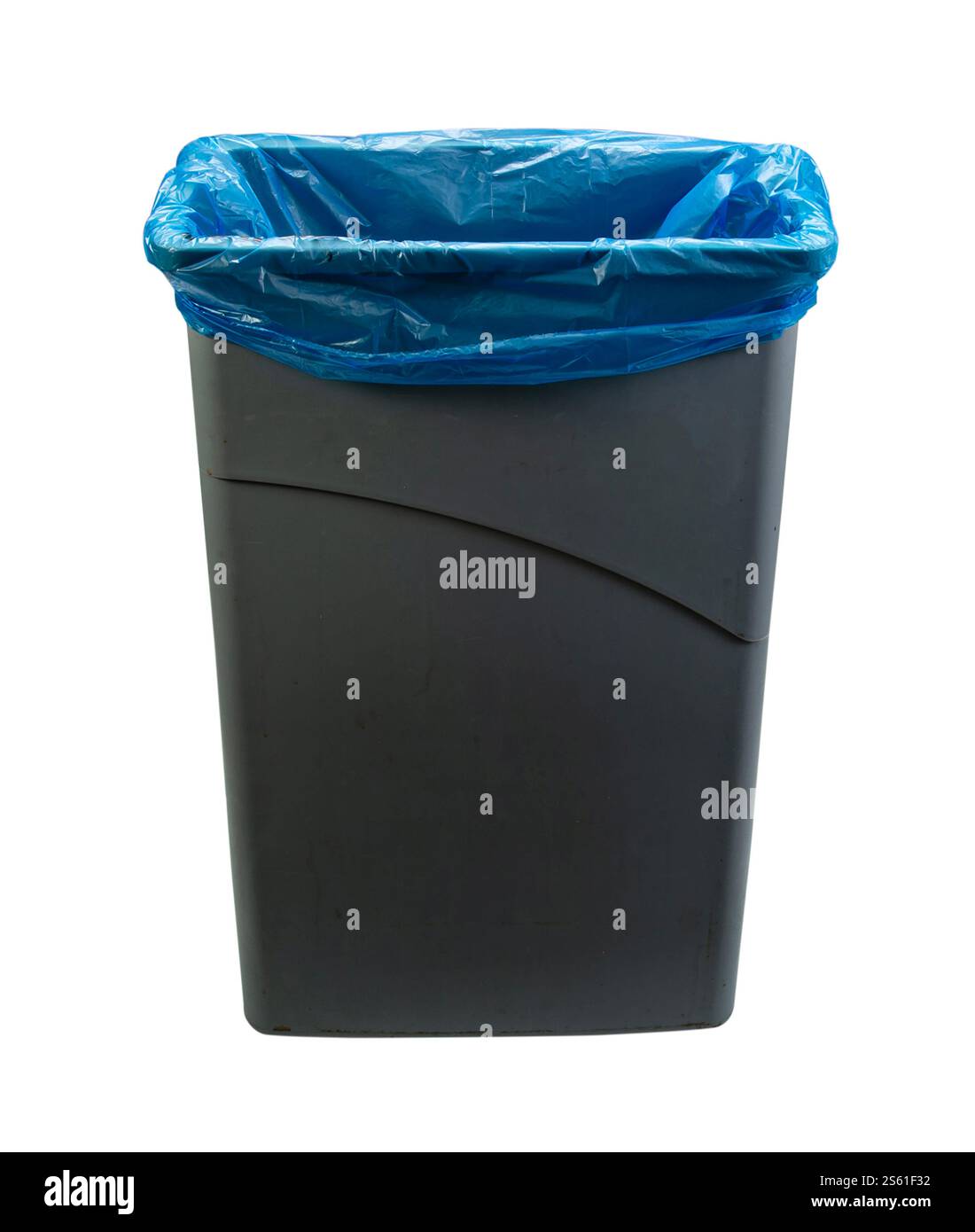 Trash can on white background Stock Photo - Alamy