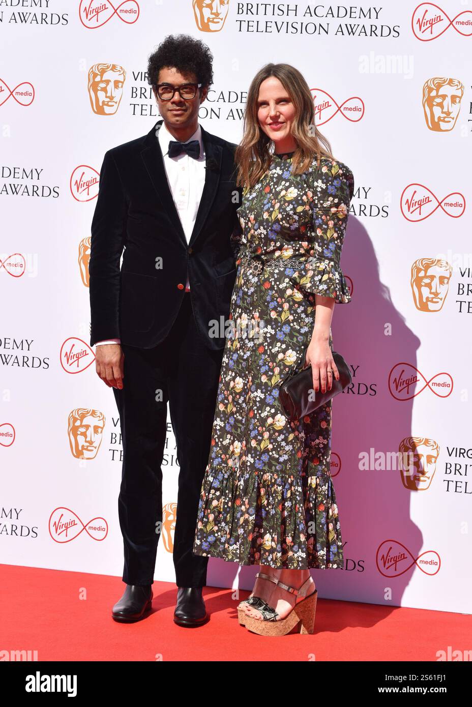 Richard Ayoade and Lydia Fox attends the Virgin Media British Academy ...
