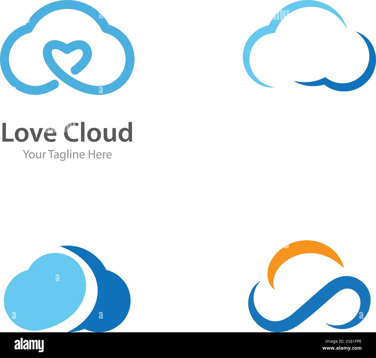 Cloud Logo vector design Template Stock Vector Image & Art - Alamy