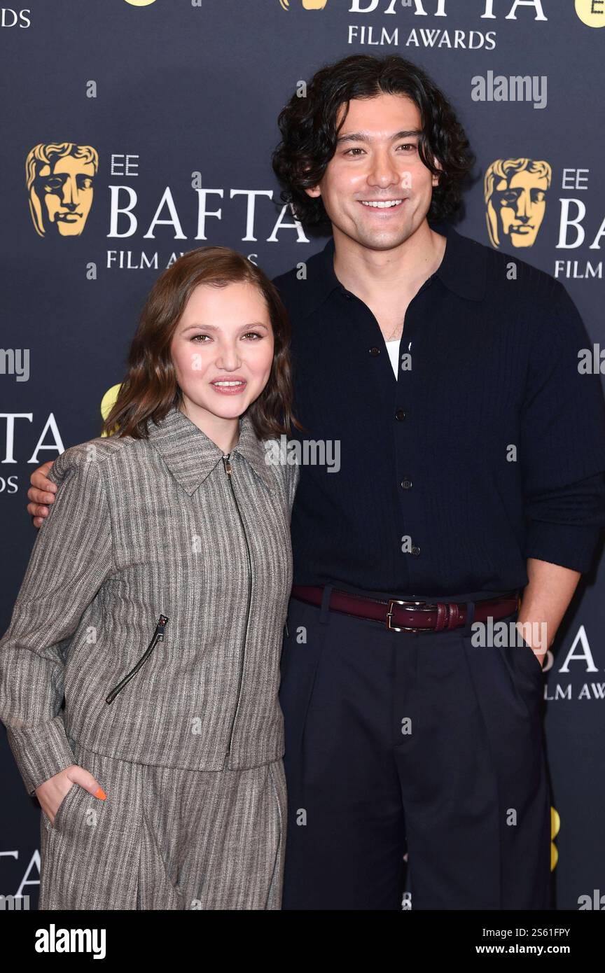 Mia McKenna-Bruce und Will Sharpe bei der Bekanntgabe der Nominierungen ...