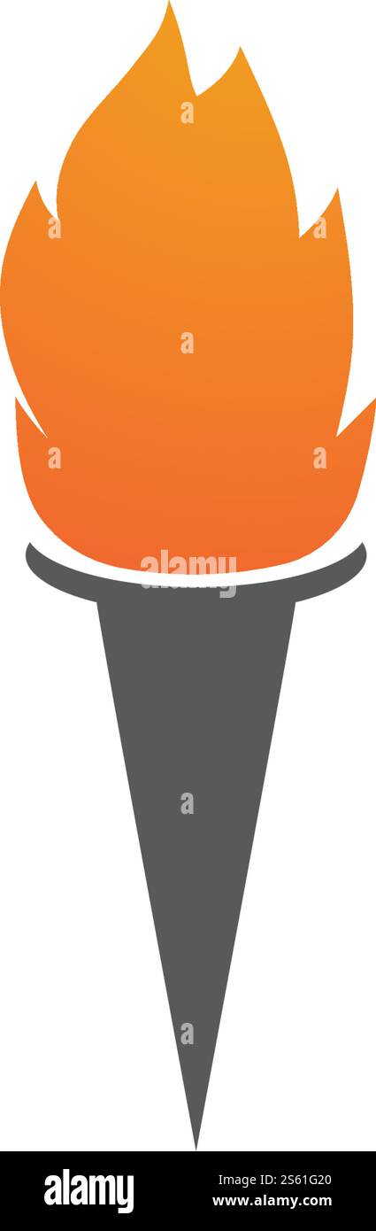 Torch logo vector template ilustration concept Stock Vector Image & Art ...