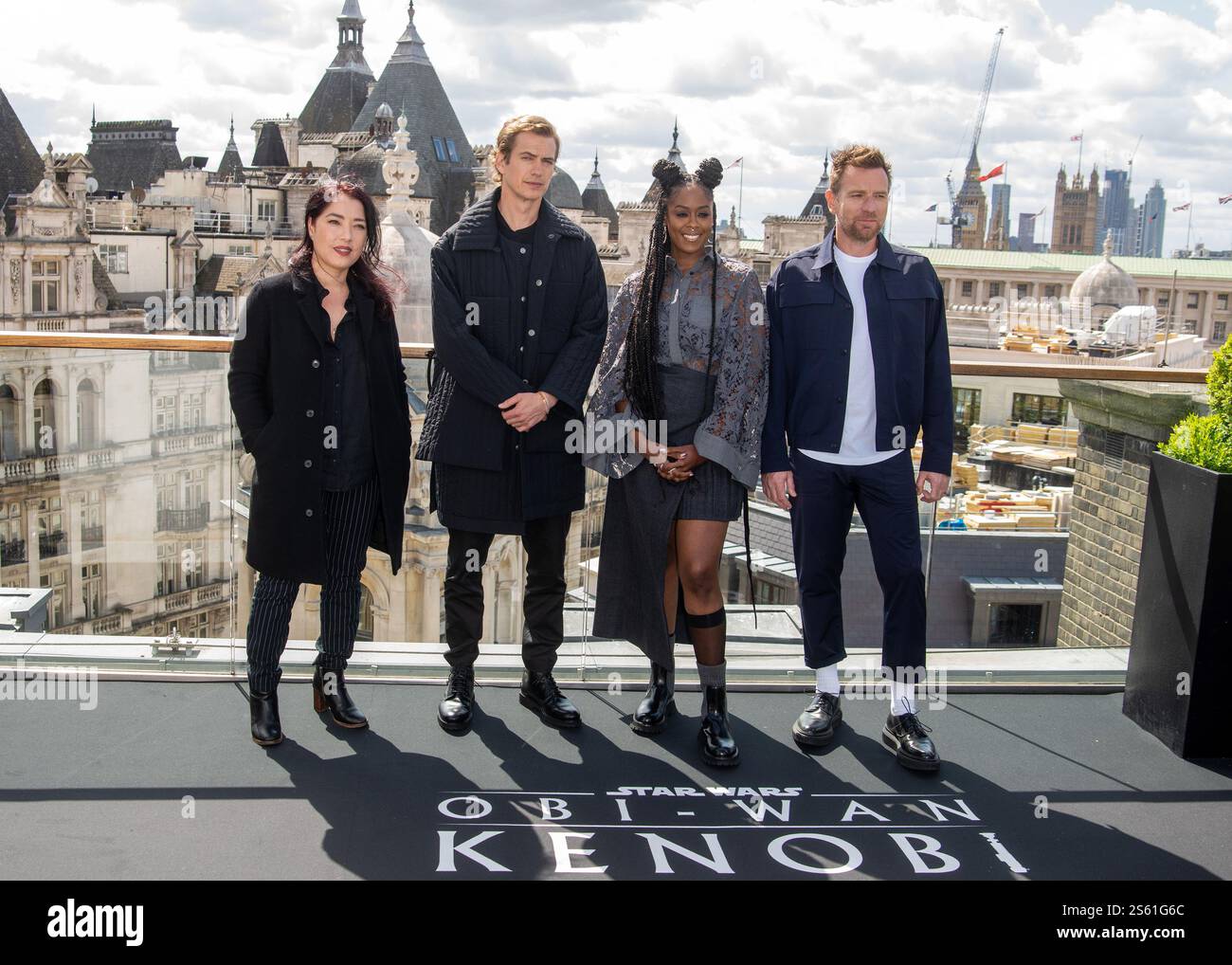 Deborah Chow, Hayden Christensen, Moses Ingram and Ewan McGregor at the ...
