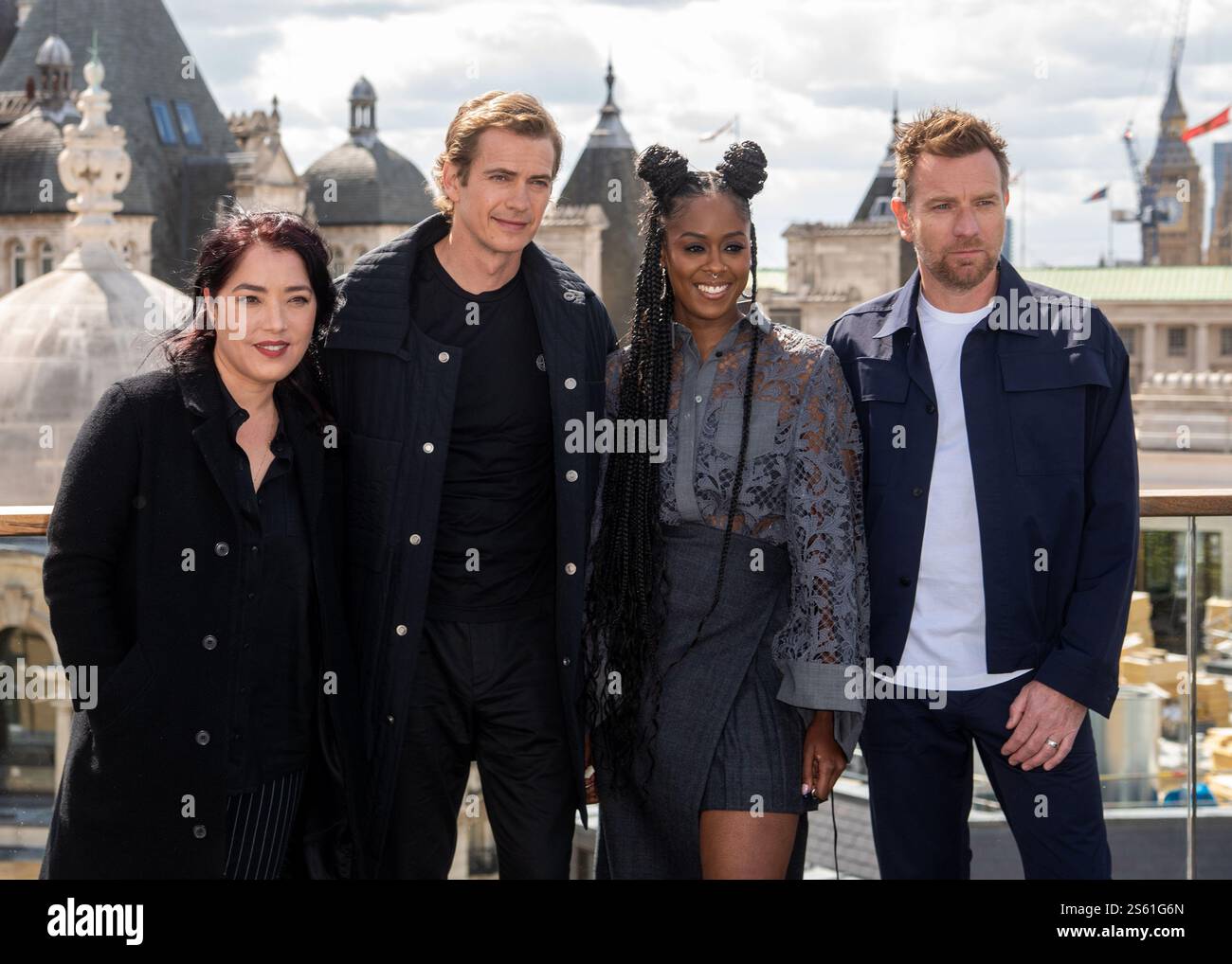 Deborah Chow, Hayden Christensen, Moses Ingram and Ewan McGregor at the ...