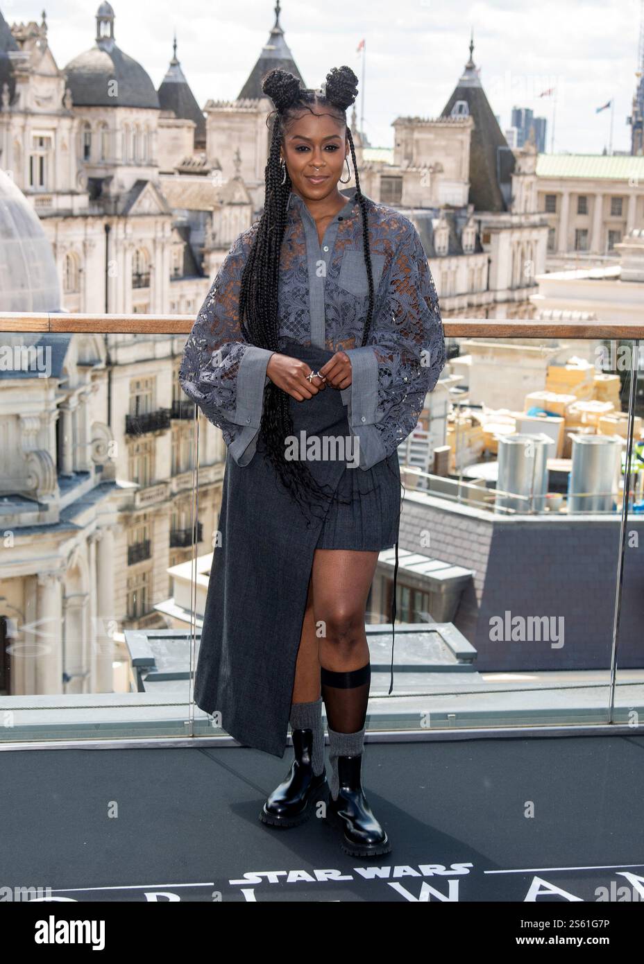 Moses Ingram at the 'Obi-Wan Kenobi' Photocall at the Corinthia Hotel ...