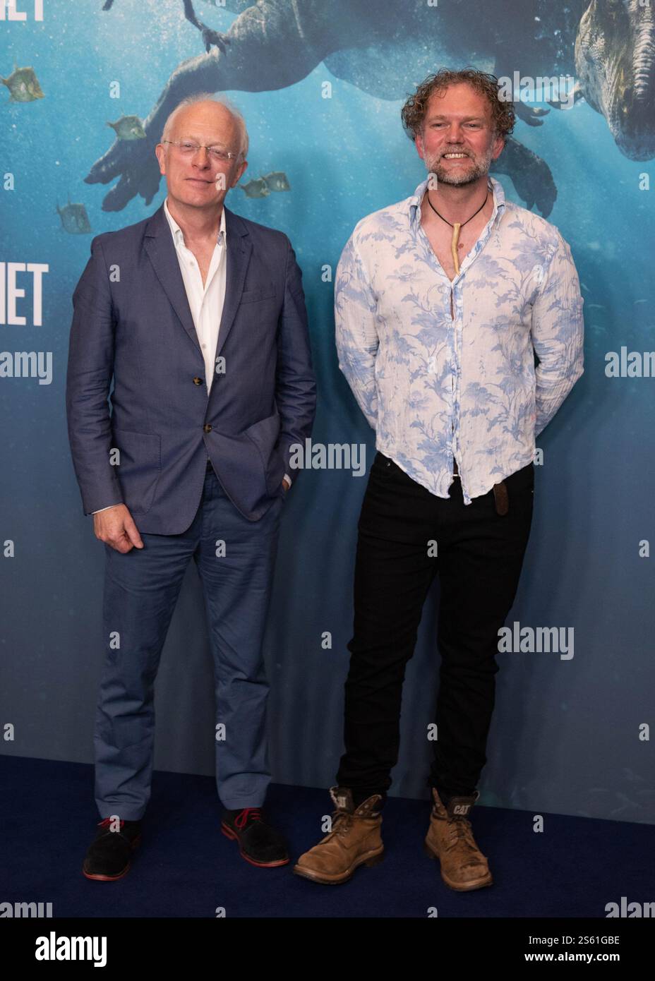 Mike Gunton and Tim Walker attends the London premiere for Apple TV+’s ...