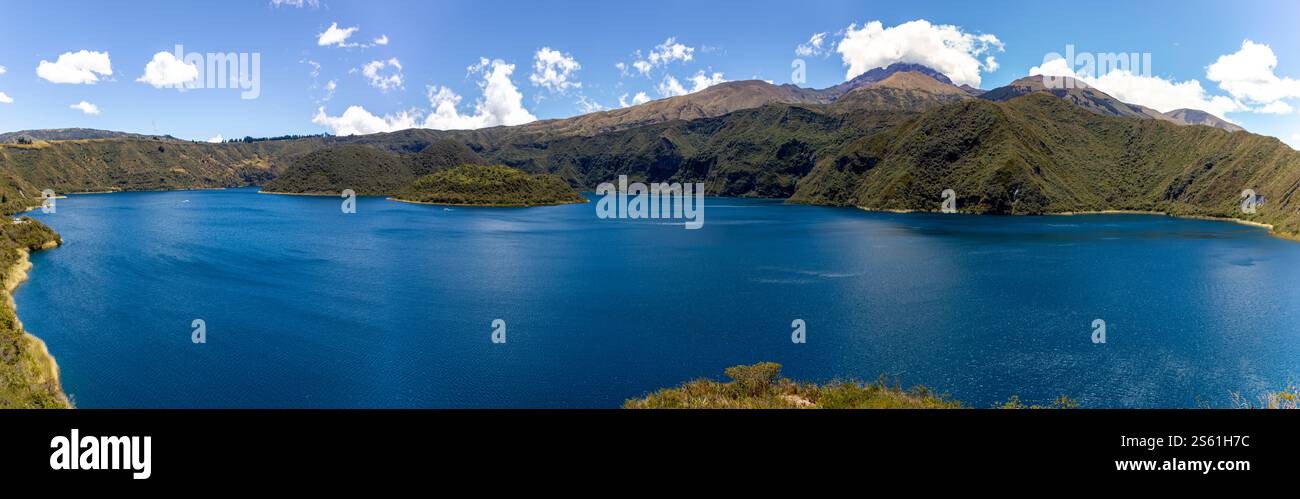 Panoramic view cuicocha lagoon hi-res stock photography and images - Alamy