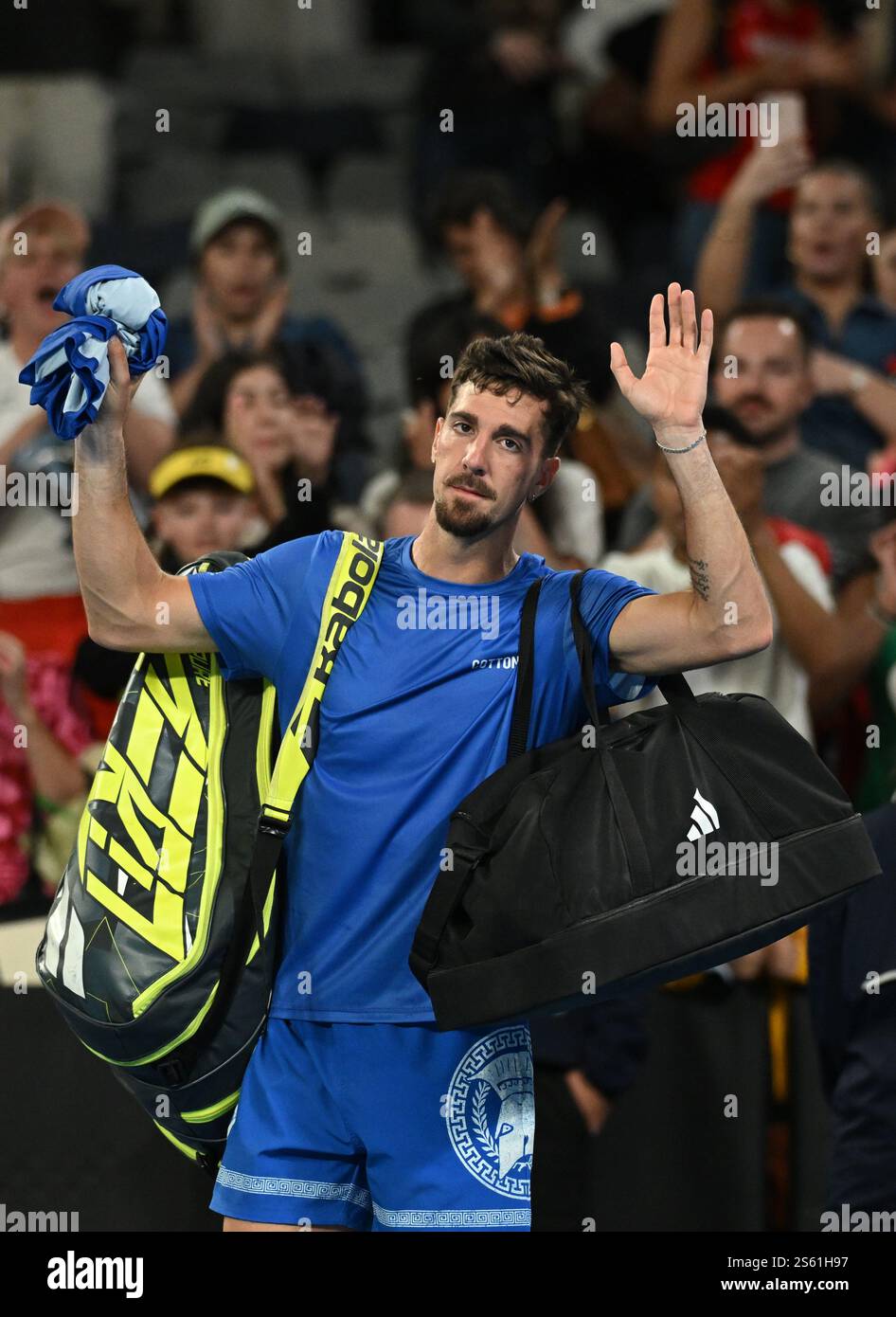 Melbourne, Australia. 15th Jan, 2025. Thanasi Kokkinakis of Australia ...