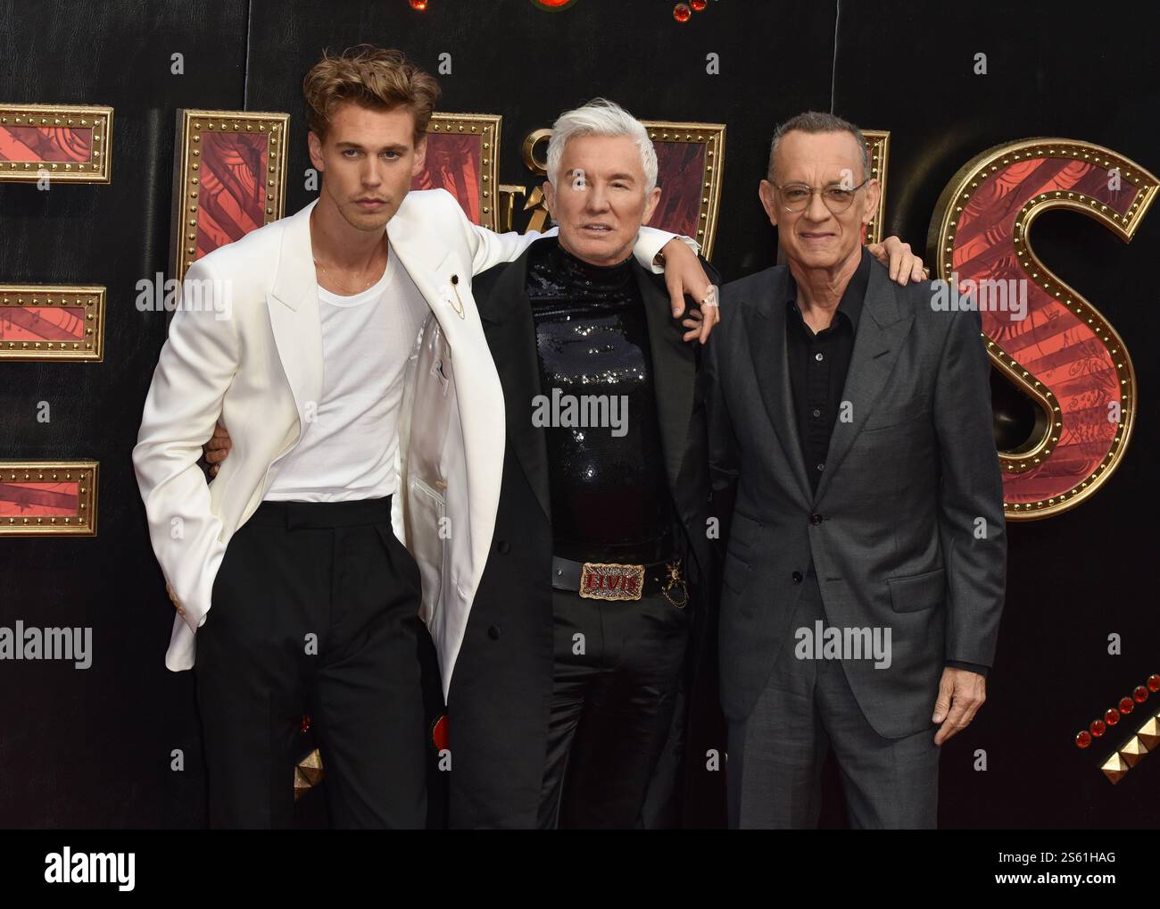 Austin Butler, Baz Luhrmann and Tom Hanks attends 'Elvis' - UK Special ...