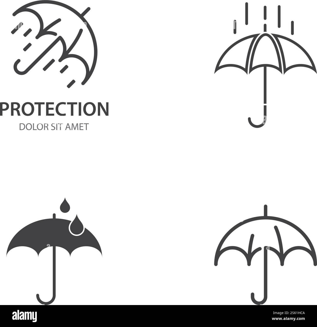 Umbrella logo concept vector template Stock Vector Image & Art - Alamy